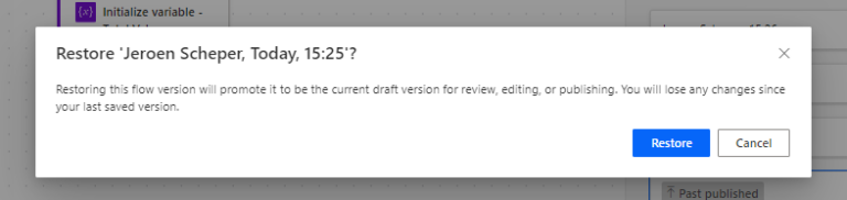 Power Automate Flow supporting Version History - JScheper.com