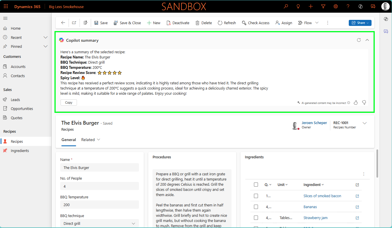 Using AI record summary for tables - JScheper.com
