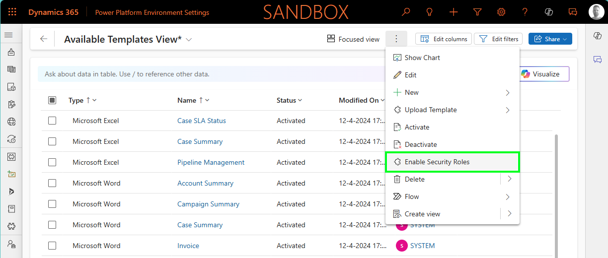 Enable security roles on templates is now available - JScheper.com